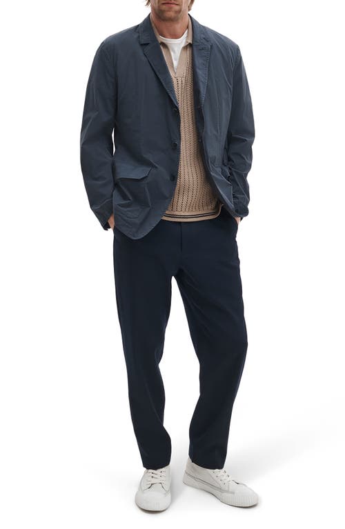 RAG & BONE open stitch johnny collar polo